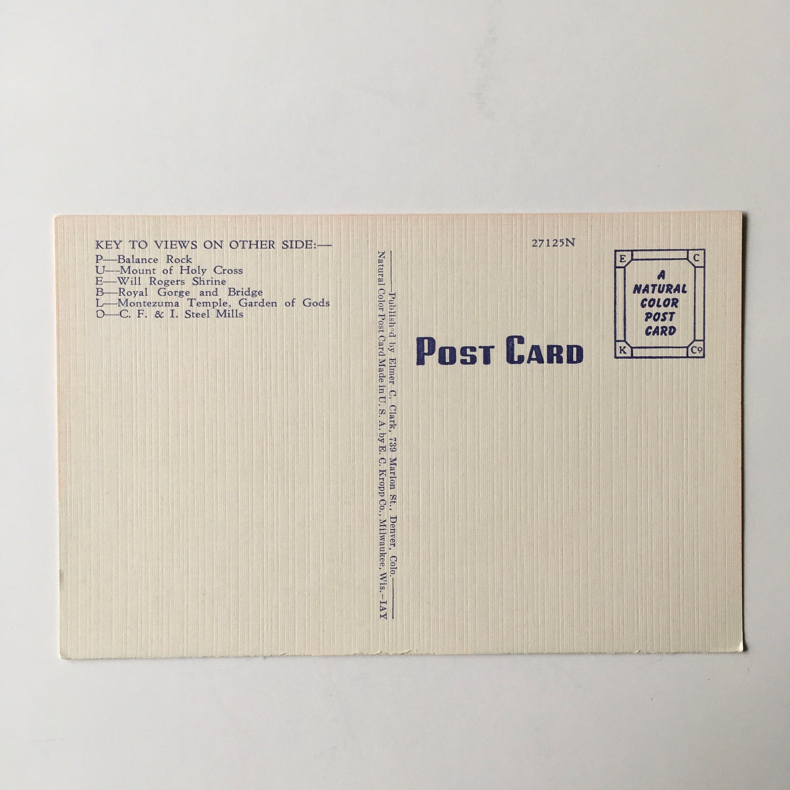 Large Letter Postcard / Vintage Postcard Greetings From PUEBLO - Etsy