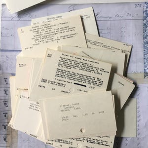 Library Cards / 100 Vintage Library Catalog Cards -- Great for Weddings ...