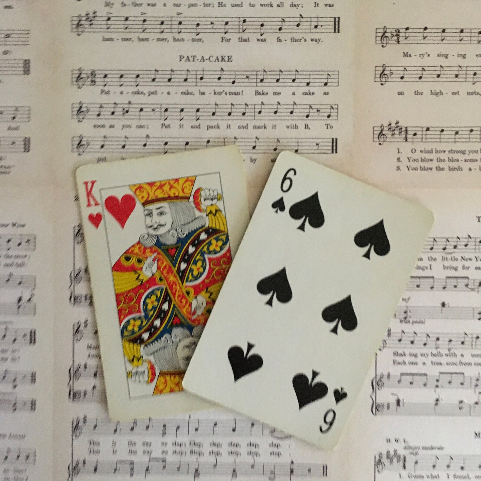 Retro Swap Cards / 2 Single Daisy Playing Cards Green Pink & | Etsy