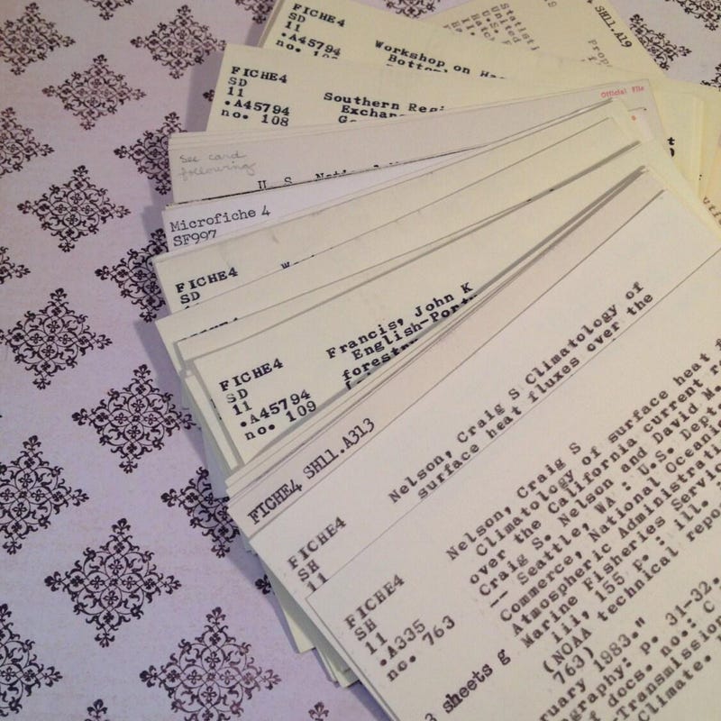 Library Card Catalog - Etsy