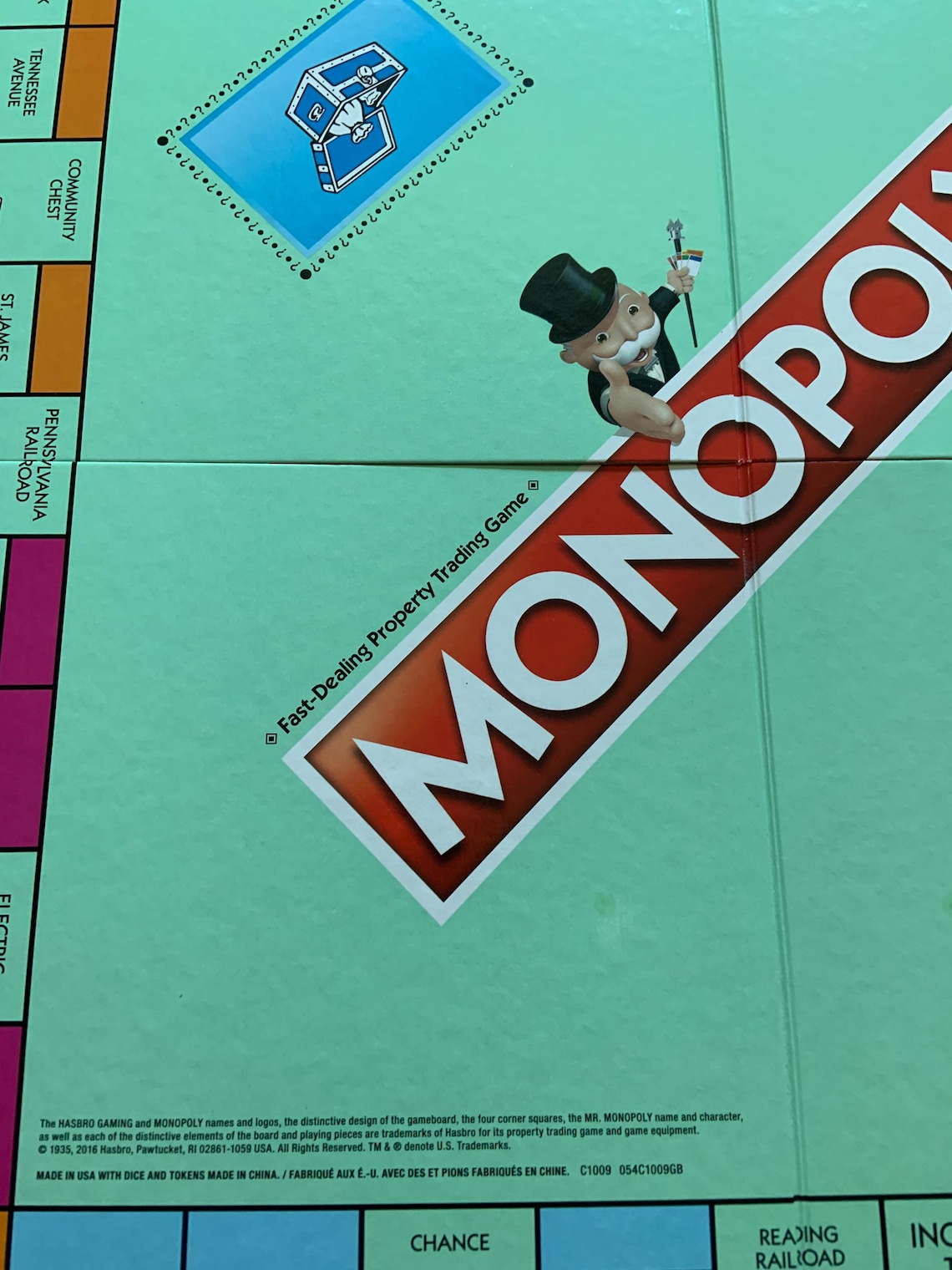 Monopoly Board / Vintage Monopoly Game Board Only -- Great for Crafts ...