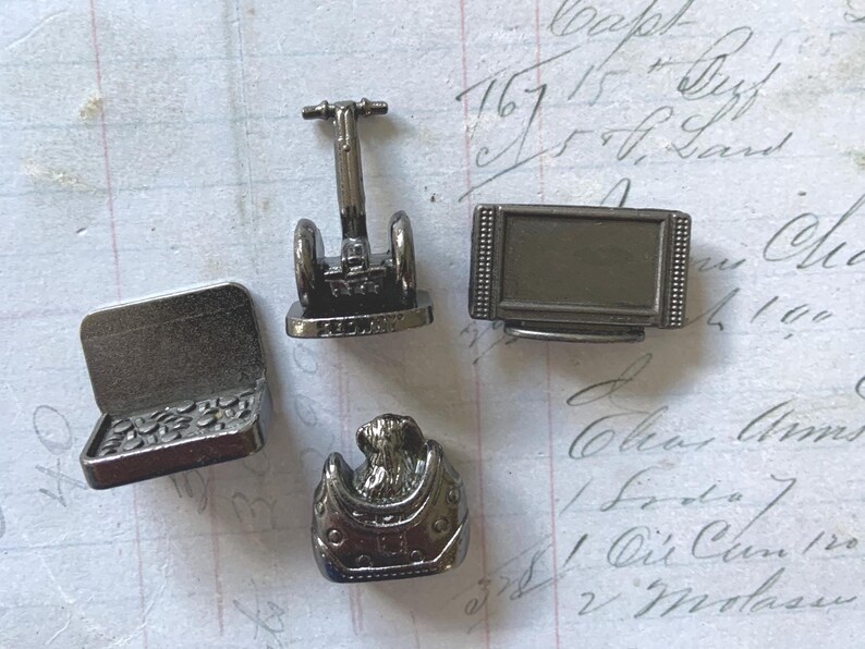 Monopoly Tokens / 5 Vintage Monopoly Game TOKENS Electronic Banking ...