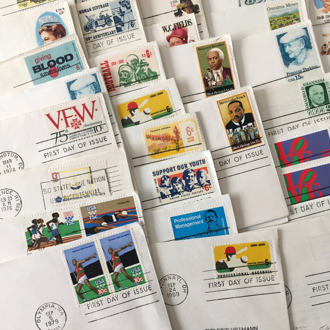 First Day Issue Envelopes / 8 Vintage US Postal Envelopes - Etsy