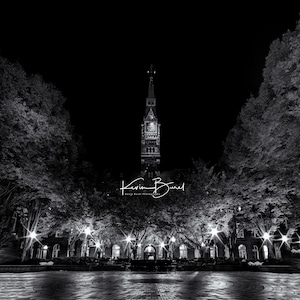 Print of Healy Clock Tower From Dahlgren Chapel, Georgetown University ...