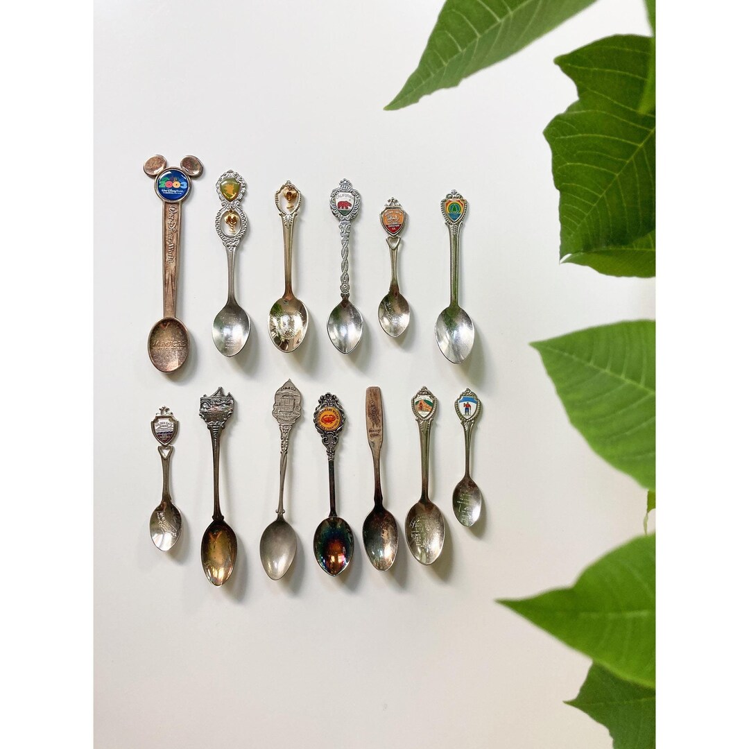 Vintage California Spoon Collection, Miniature Spoons, Souvenir Spoons ...