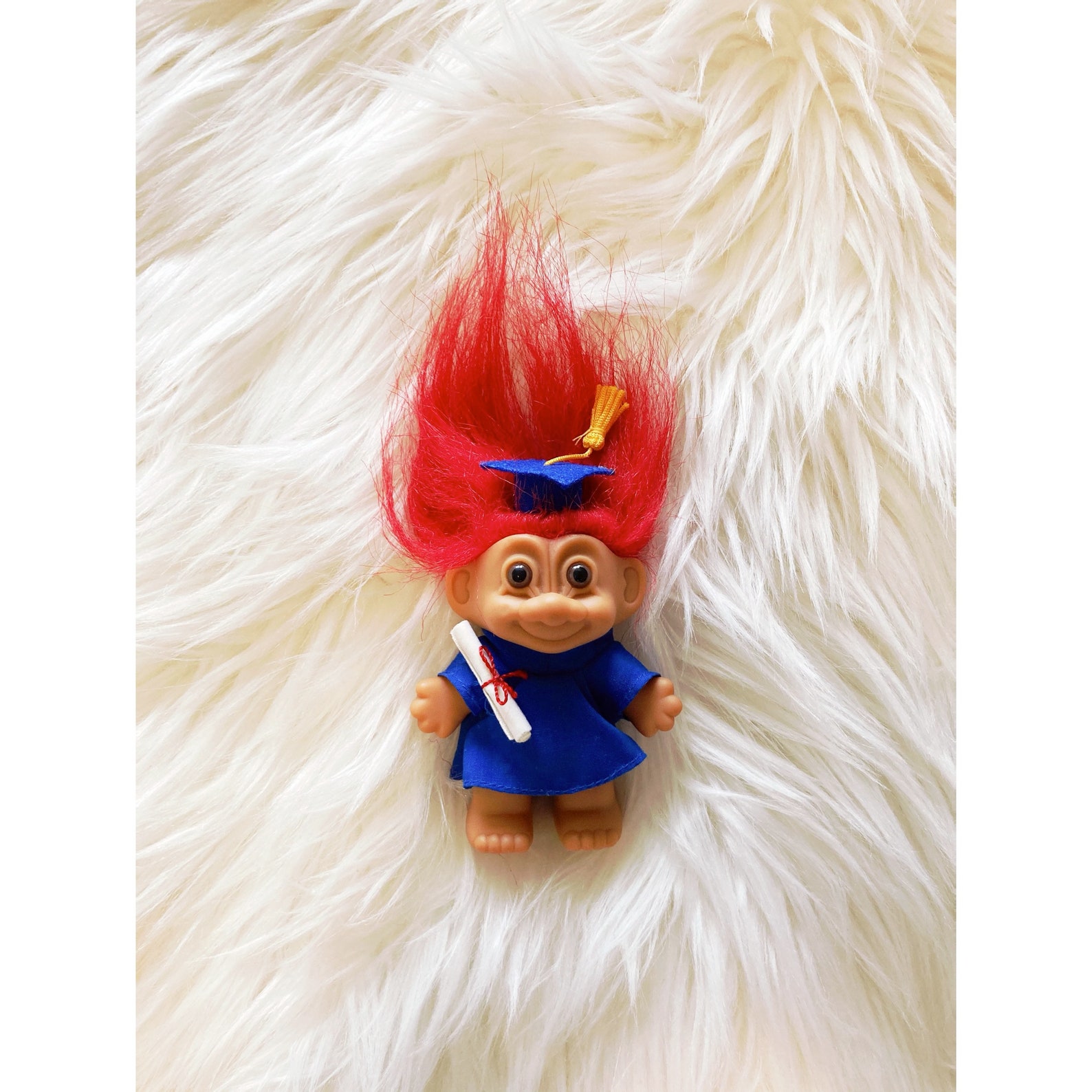 Vintage Grad Troll Doll, Graduation Troll, Russ Troll, 3 Troll, Red ...