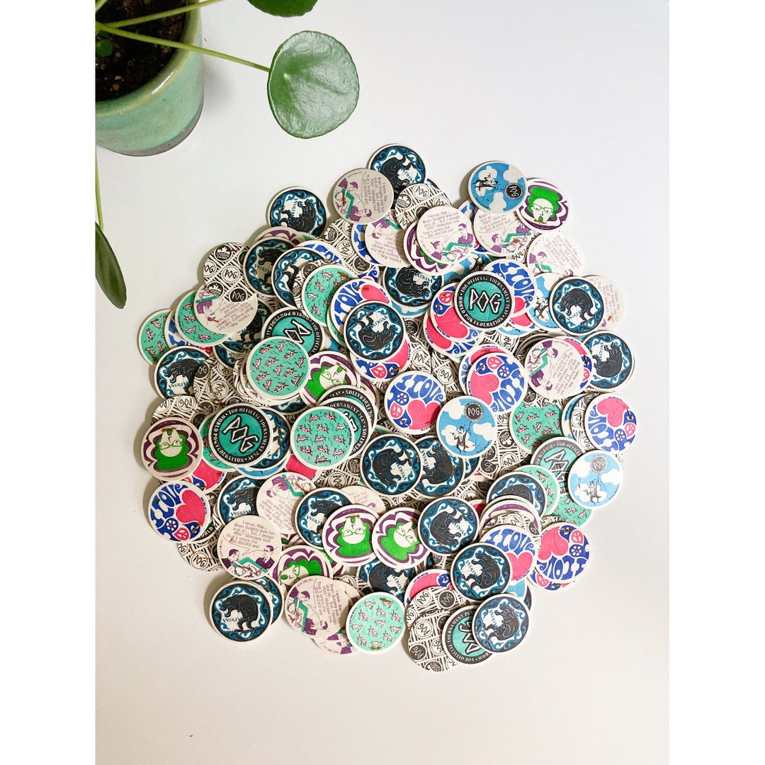 Set of 25 POGS, World Federation POGS, Canada Games Pogs, Vintage Pogs ...