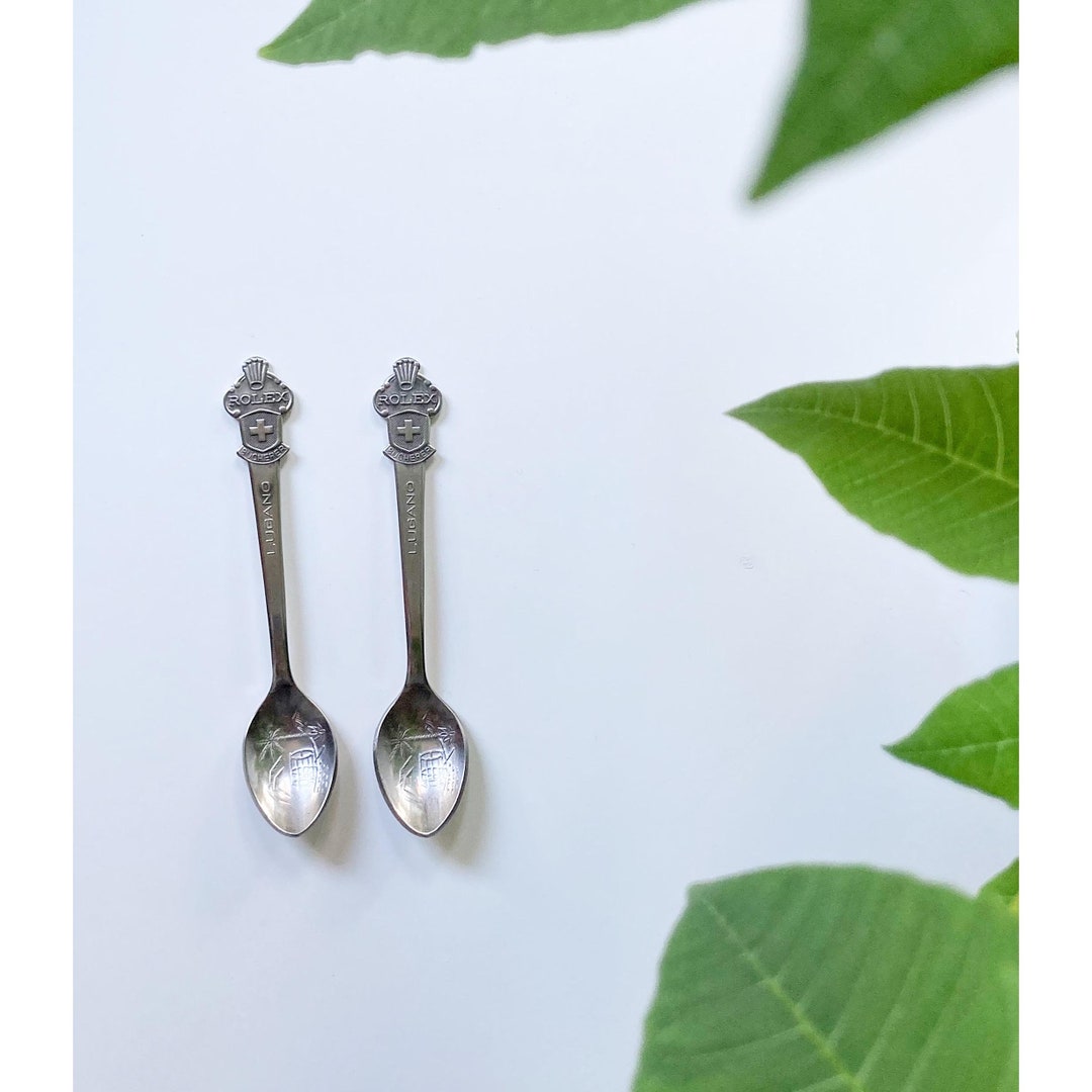 Vintage Rolex Bucherer Lugano Spoons, Set of 2, Bucherer of Switzerland ...
