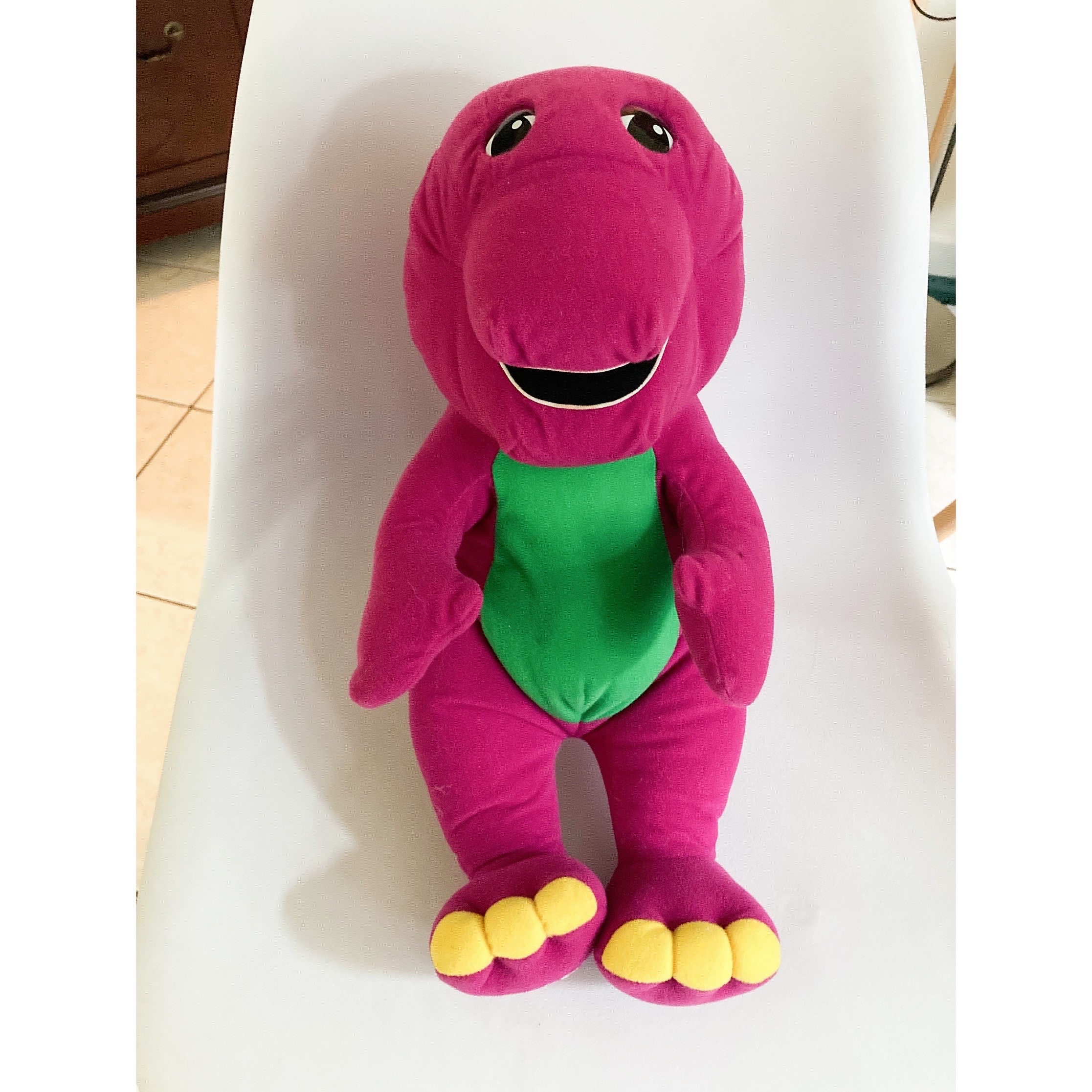 Vintage Playskool Talking Barney, Vintage Plush Barney, Vintage Barney ...