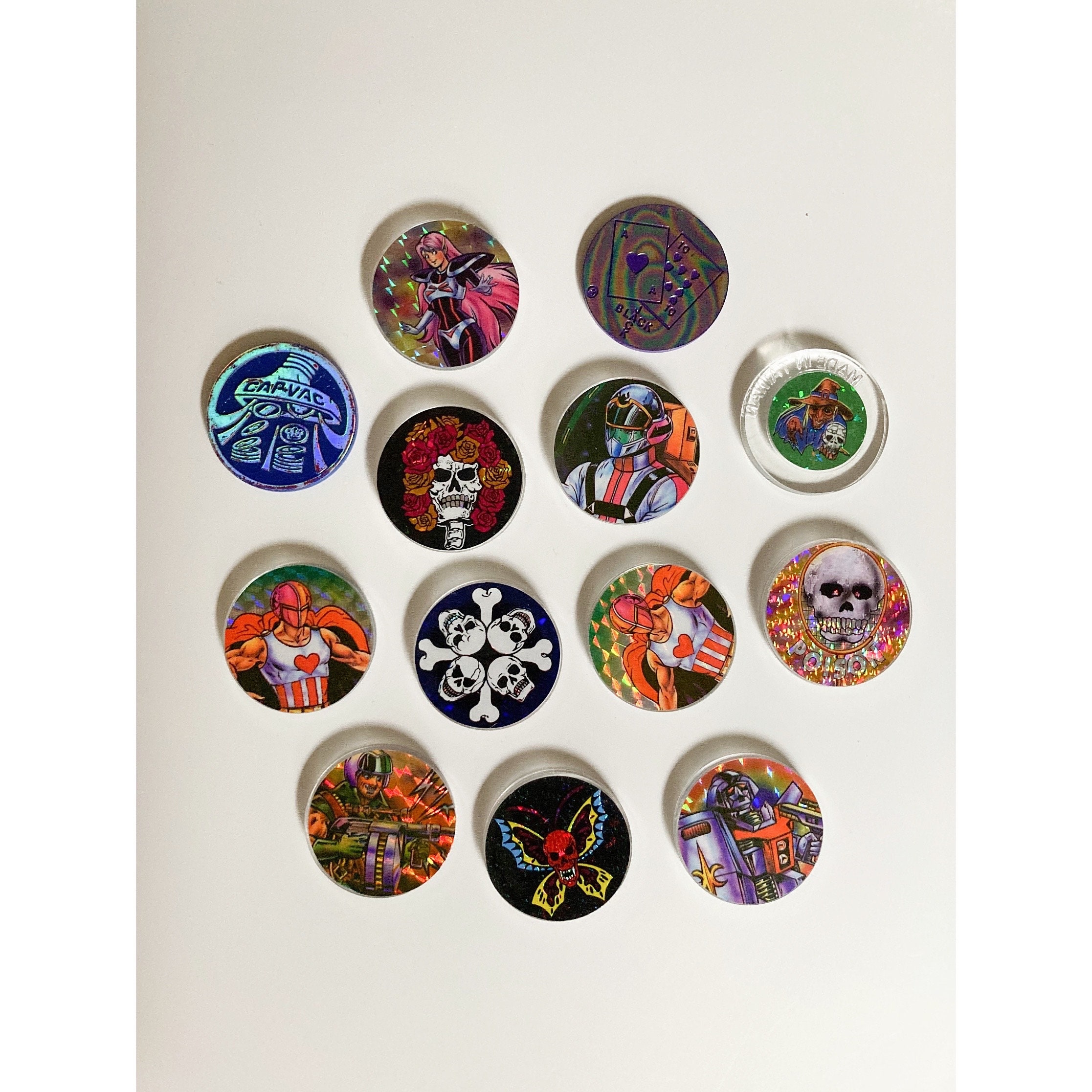 Vintage Pog Set, Random Pogs, Pogman, 90s Pogs, Collectible Pogs, Pog Bundle, 90s Toys, 90s ...