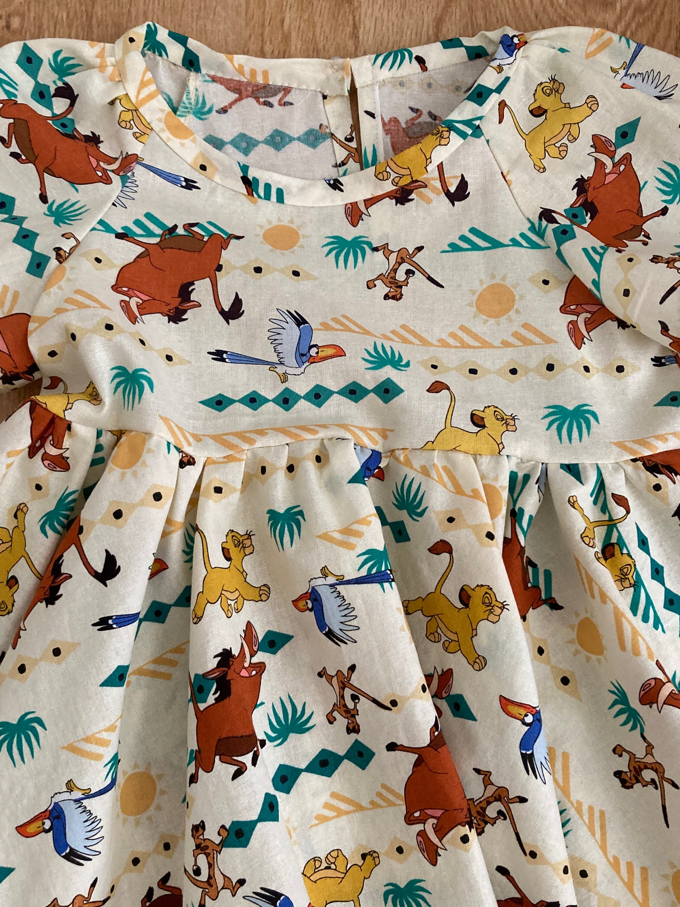 Lion King Hakuna Matata Simba Pumba Timon Toddler Girls Dress Birthday ...