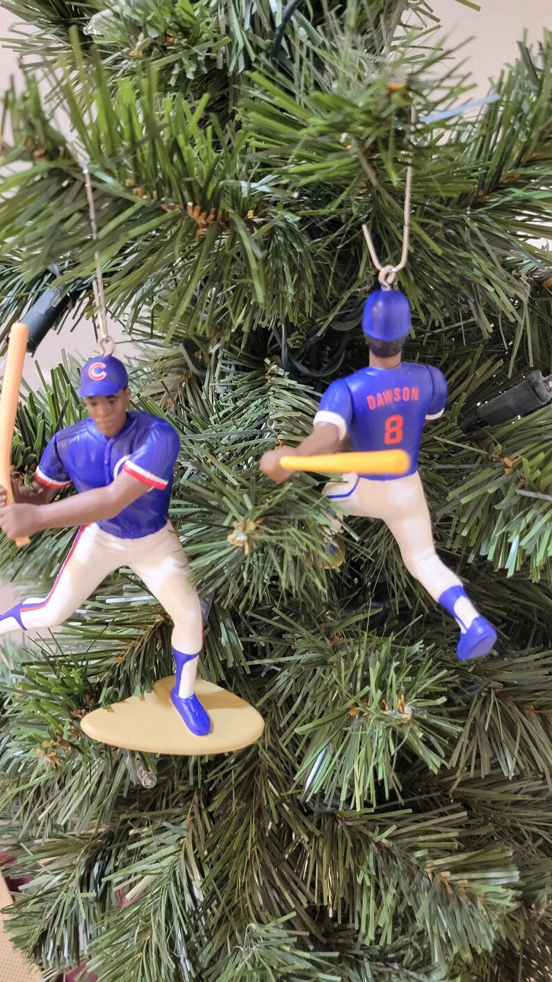 Chicago Cubs Player Christmas Ornament: Repurposed Vintage Toy Bryant ...
