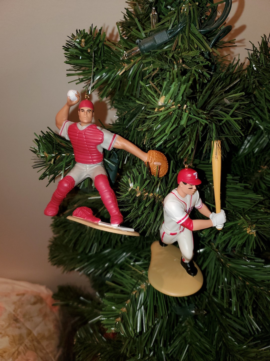 Texas Rangers Christmas Ornaments Will Clark Ivan Pudge Rodriguez Juan ...