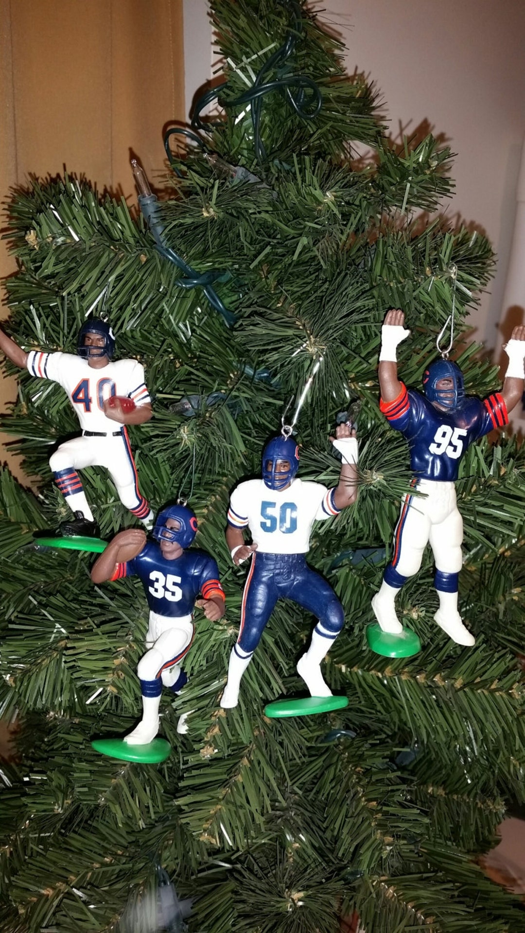 Chicago Bears Football Ornament, Jim Mcmahon, Dent, Gayle Sayers ...