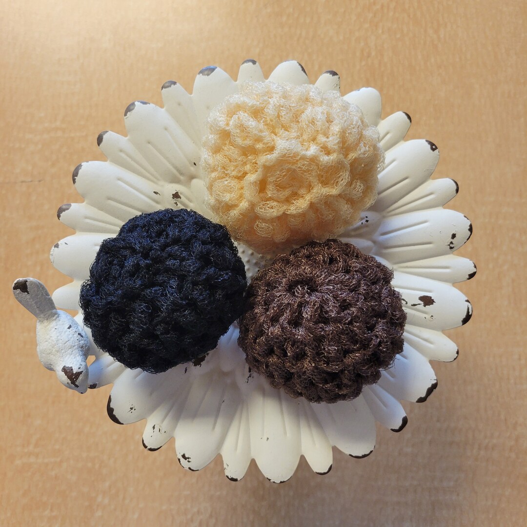 Handmade Scrubbie/scrubby Pot Scrubbers Set of 3 - Etsy