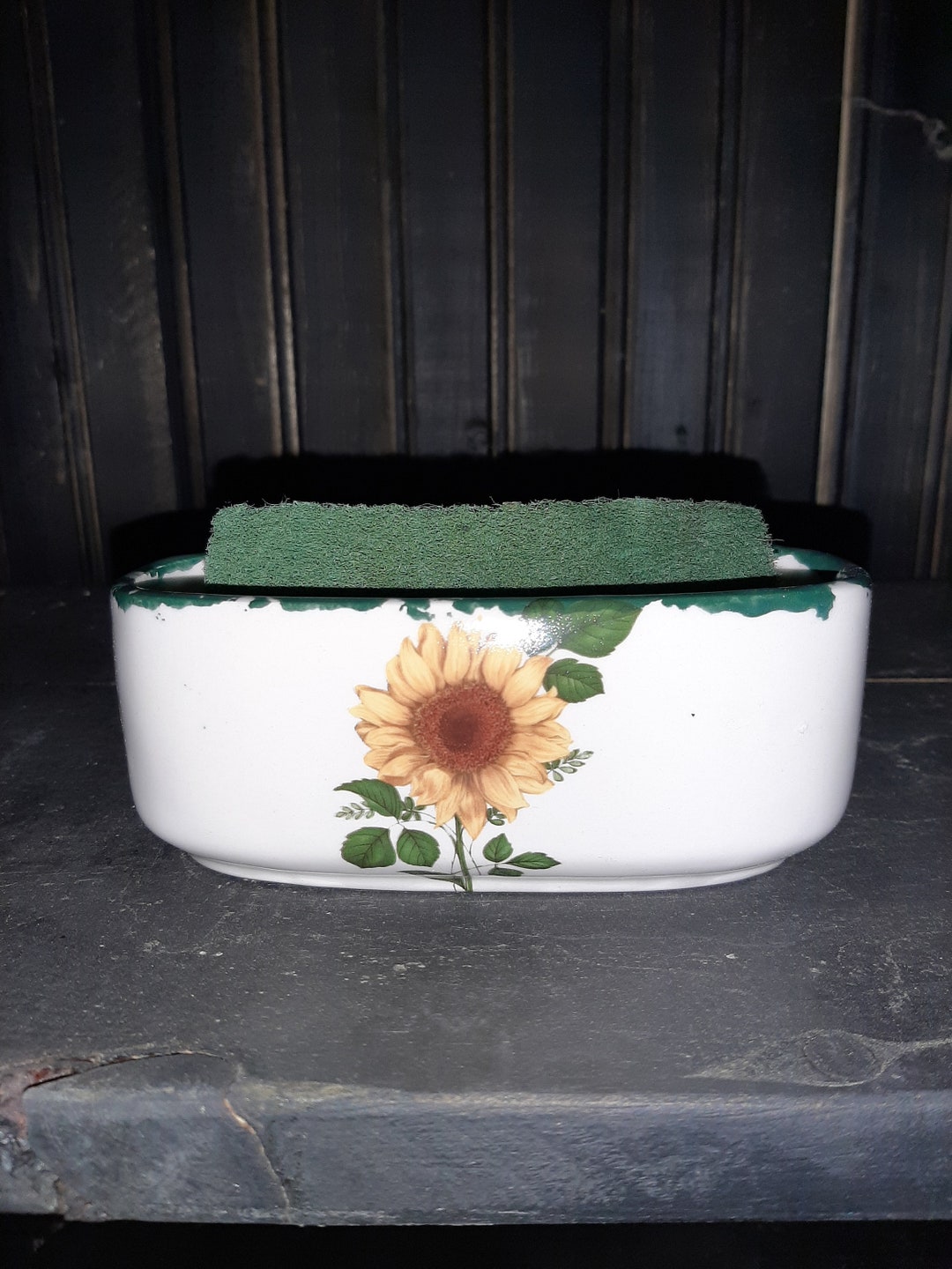 Sunflower Large Ceramic Sos/sponge/scrubbie/scrubby Holder (122) - Etsy