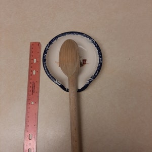 Country "hobby Farm" Motif Scoop Style Spoon Rest With Blue Hand ...