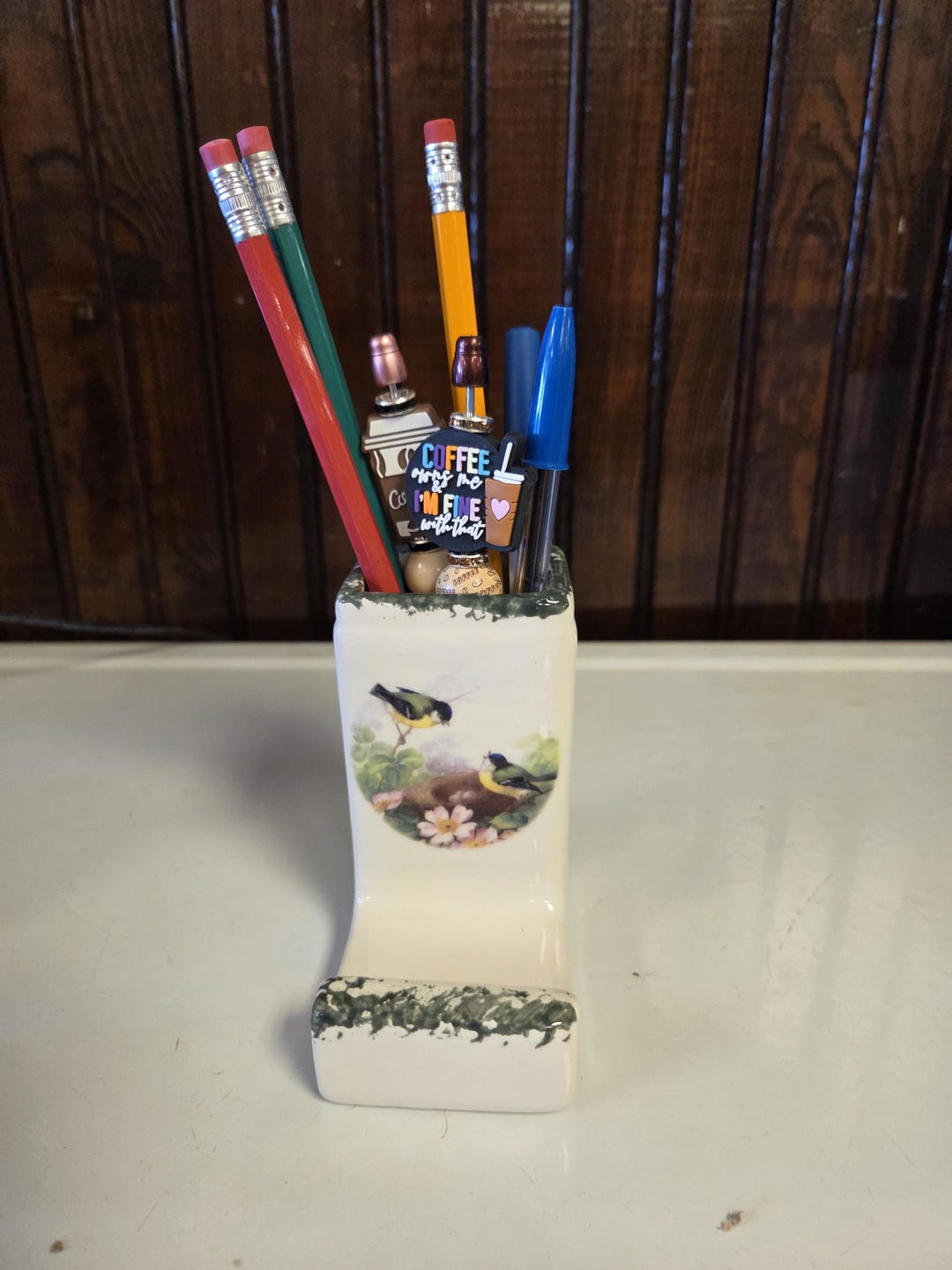 Bird Motif Ceramic Device/cell Phone Stand - Etsy