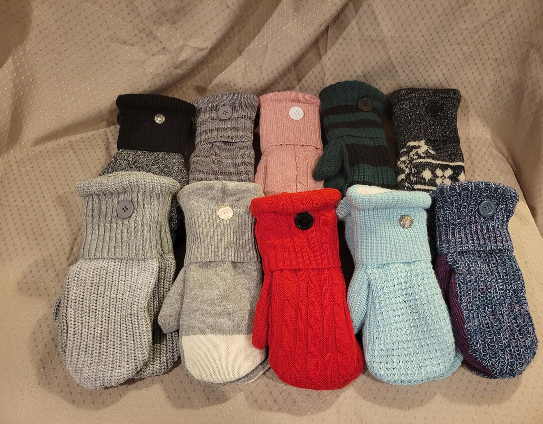 Bulk Lot of Handmade Sweater Mittens Size Xl 10 - Etsy