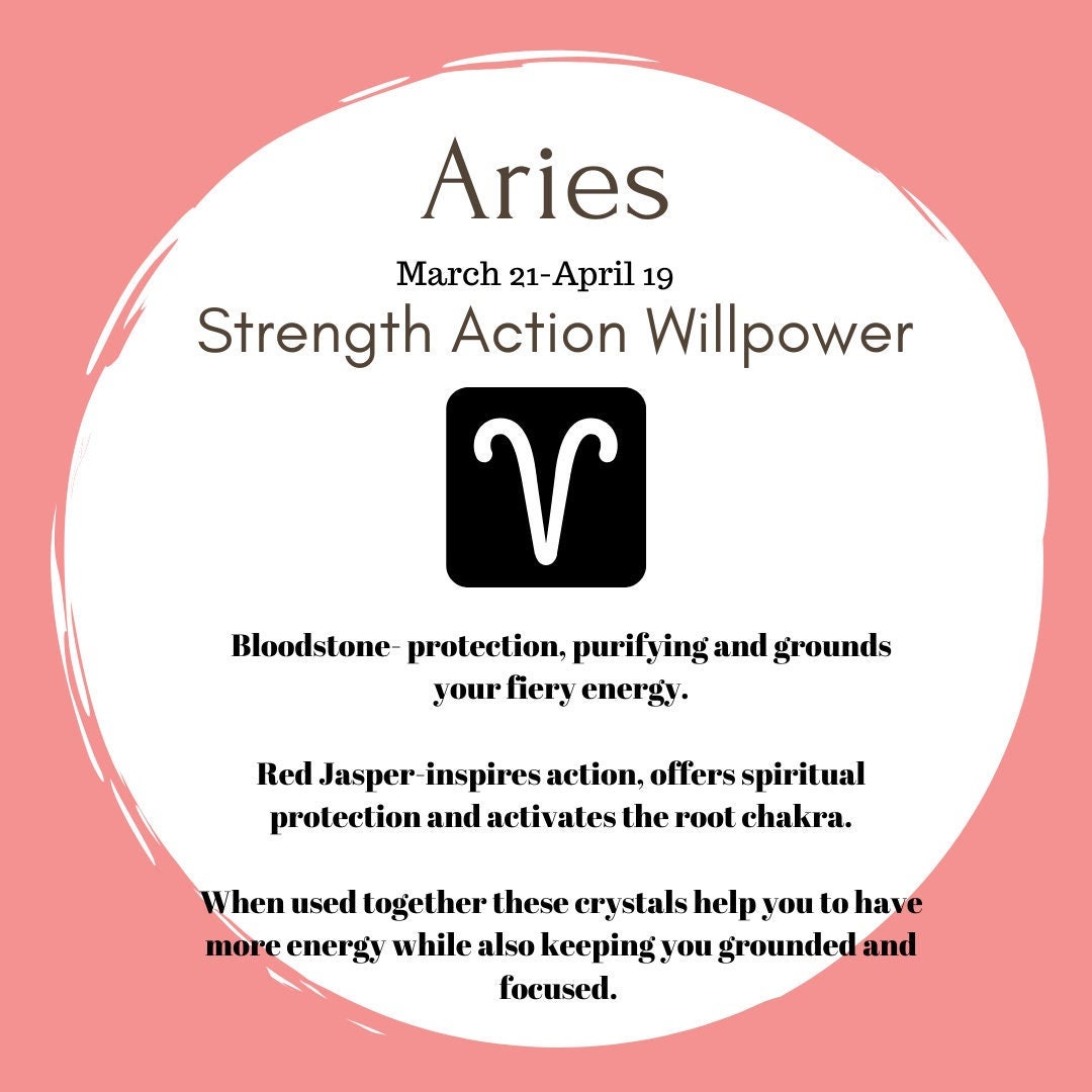 Aries Energy Cage Necklace Zodiac Crystals - Etsy