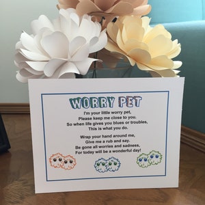 Worry Pet for Anxiety, Stress and Sensory Needs. - Etsy