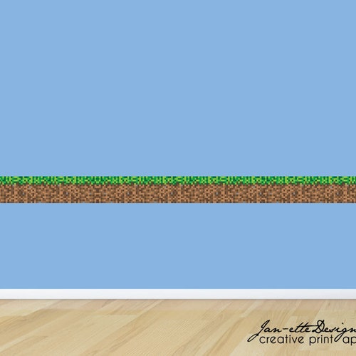 Gaming Wall Border Removable Fabric Wall Decal Gaming Wall - Etsy