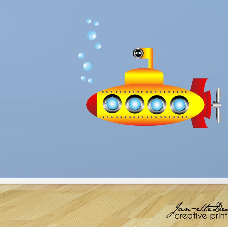 Submarine Wall Stickers - Etsy