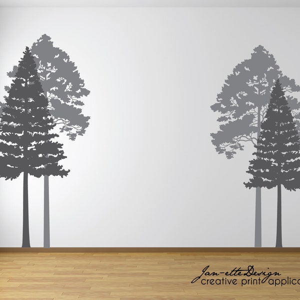 Pine Tree Wall Decal - Etsy