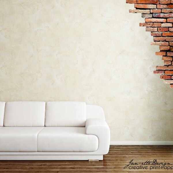 Brick Wall Stickers - Etsy