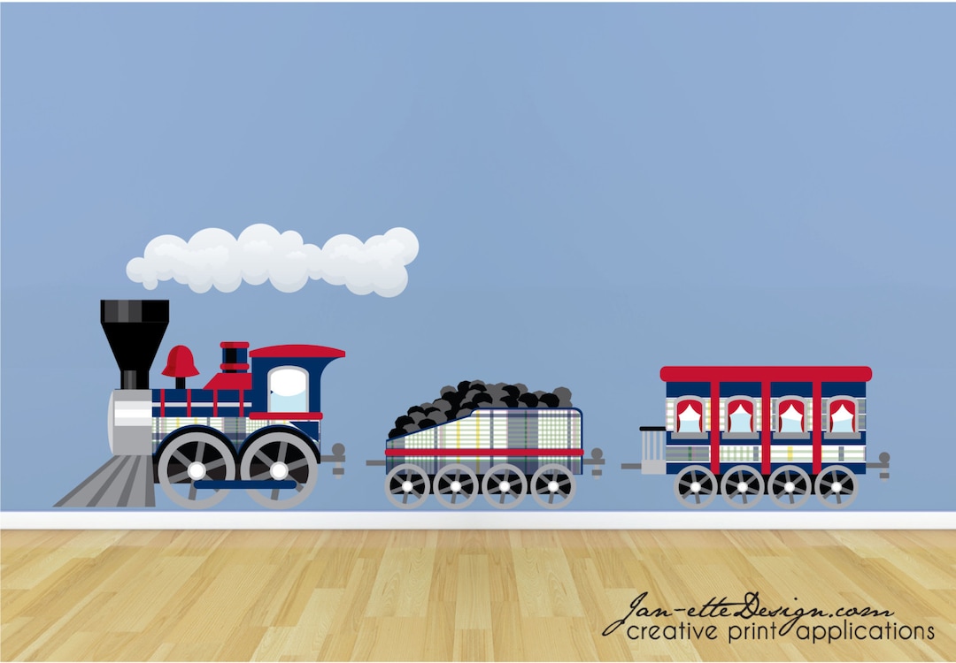 Kids Train Room Decor,large Train Wall Decal,removable and ...