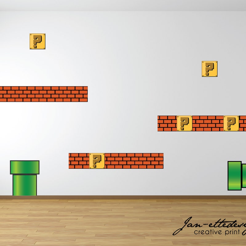Mario Wall Decal - Etsy