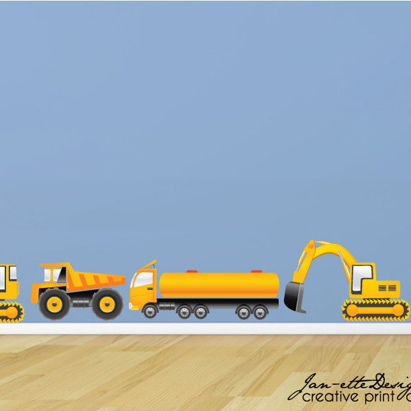 Construction Decals - Etsy