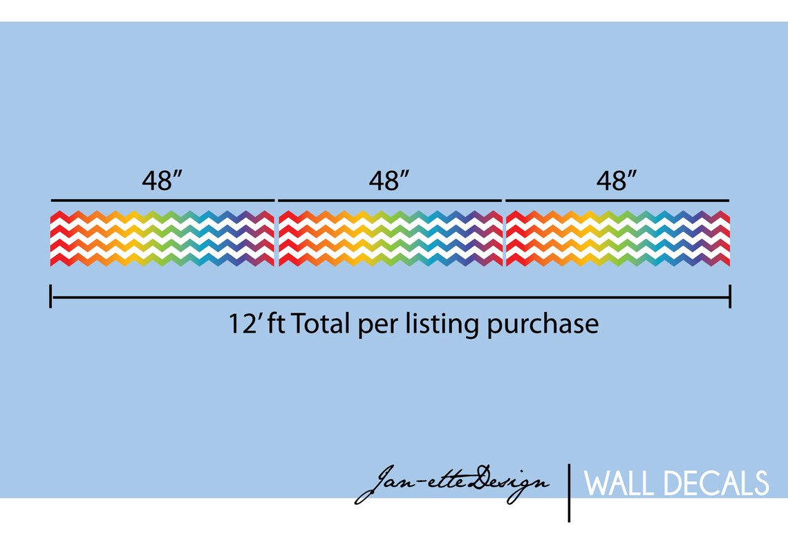 Rainbow Wall Border Rainbow Wall Border Removable Fabric Wall | Etsy