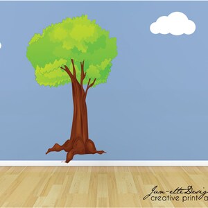 Large Tree Wall Decal,removable and Repsoitionable FABRIC Wall Decals ...