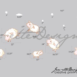 Sheep Wall Decals,counting Sheep Nursery Wall Stickers,removable and ...