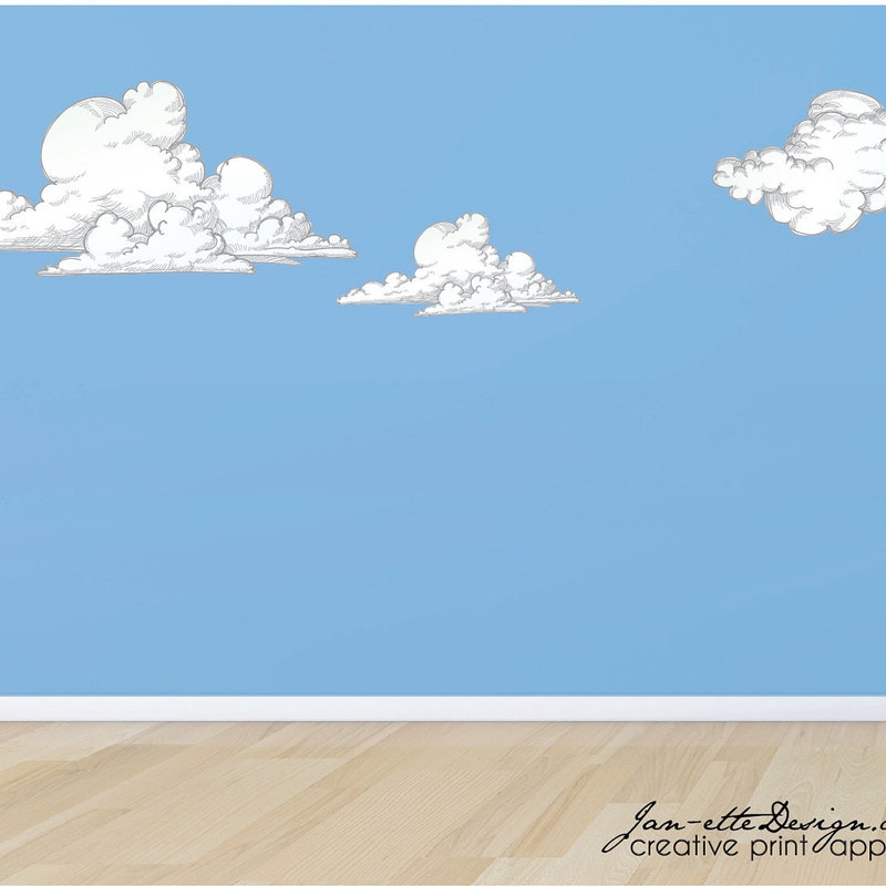 Cloud Wall Decals - Etsy