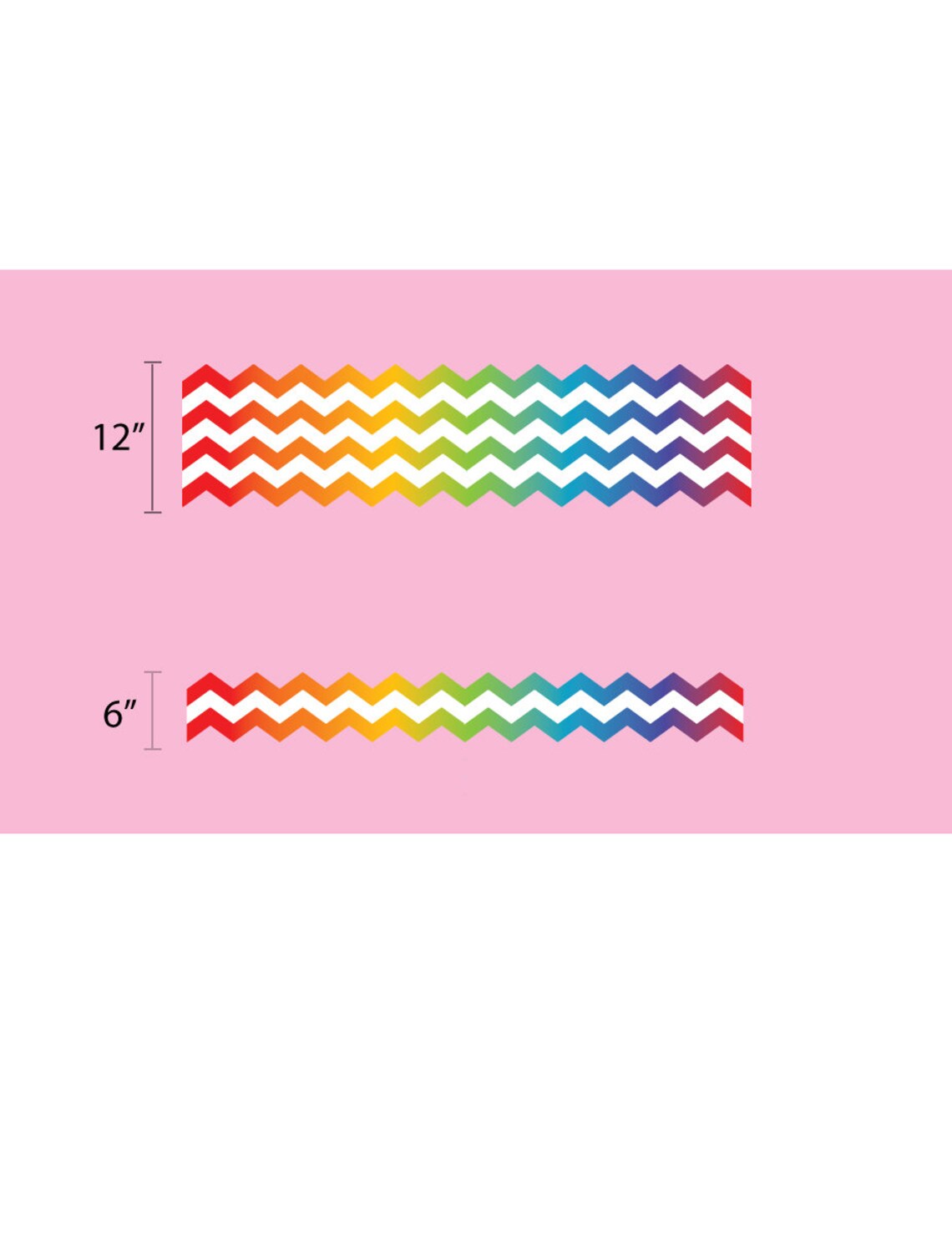 Rainbow Wall Border Rainbow Wall Border Removable Fabric Wall | Etsy