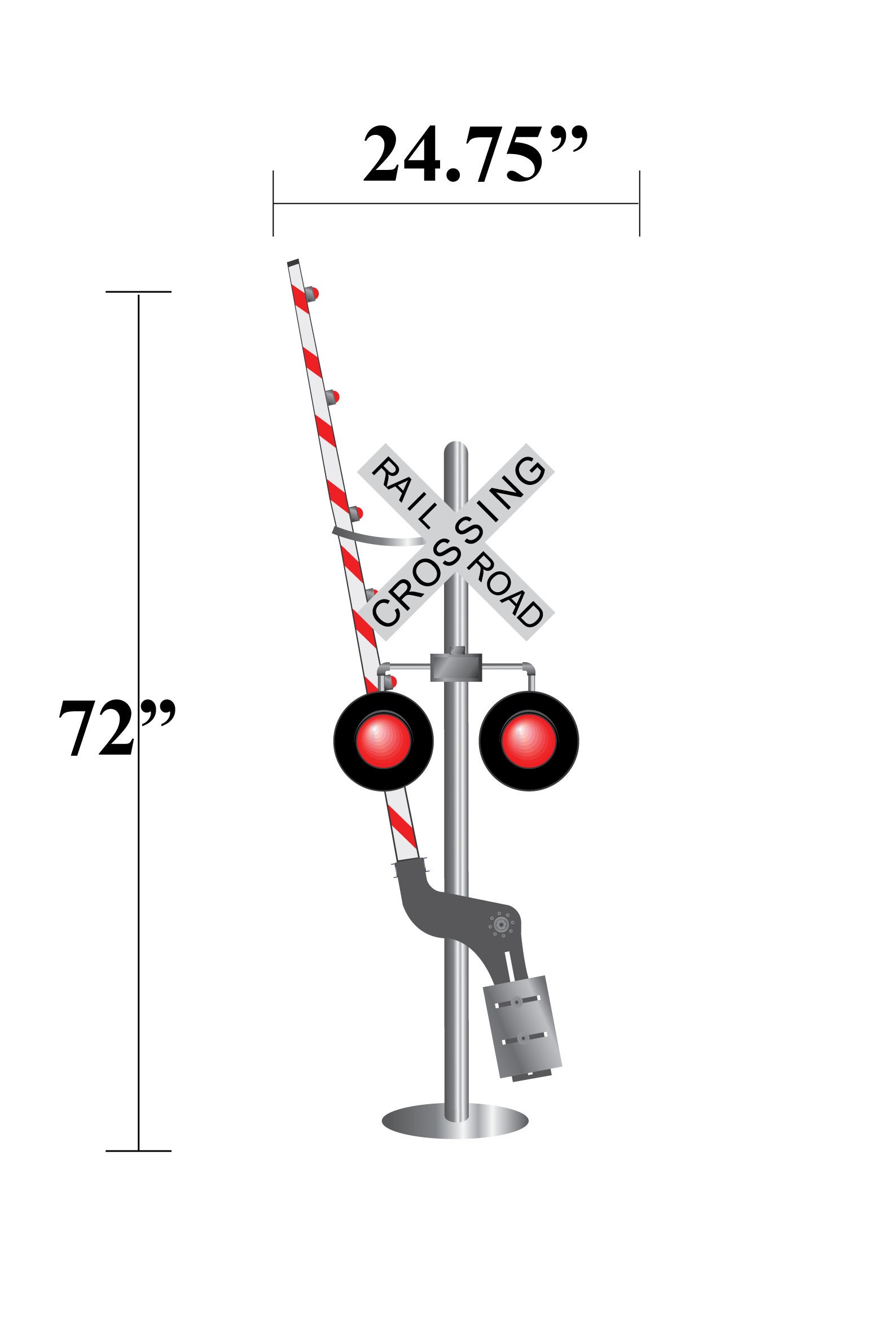 Railroad Crossing Sign Fabric Wall Decal - Etsy