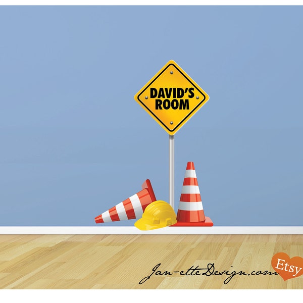 Construction Decal - Etsy