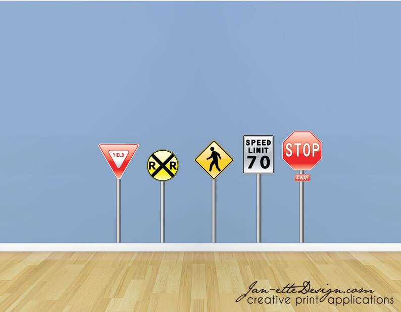 Kids Wall Decalsstreet Sign Wall Stickers - Etsy