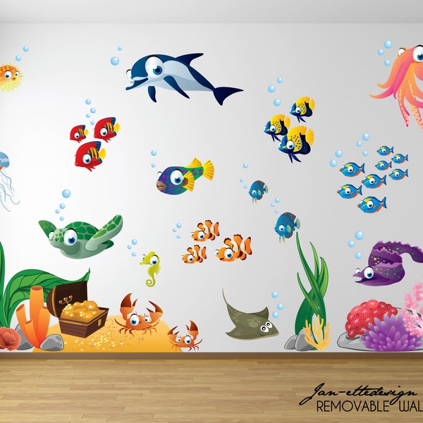 Ocean Wall Decal - Etsy