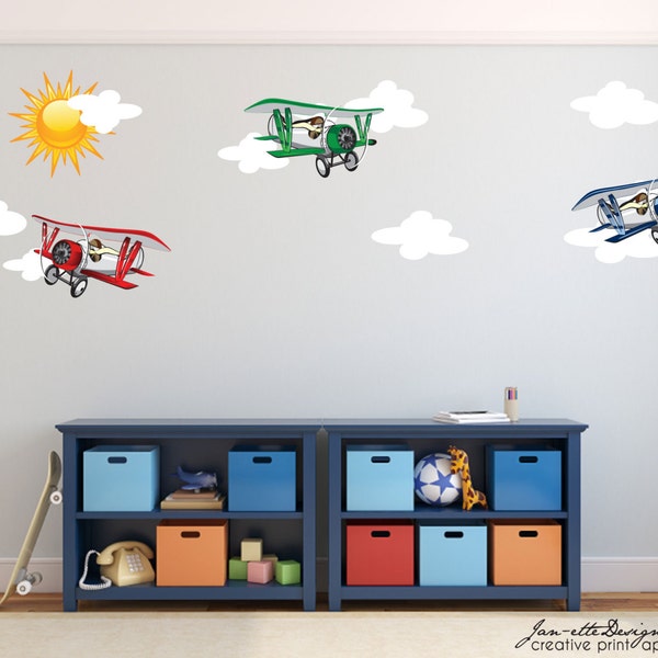 Plane Wall Decal - Etsy