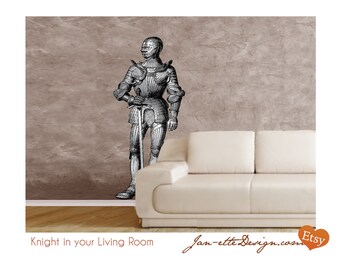 Knight Wall Decal - Etsy