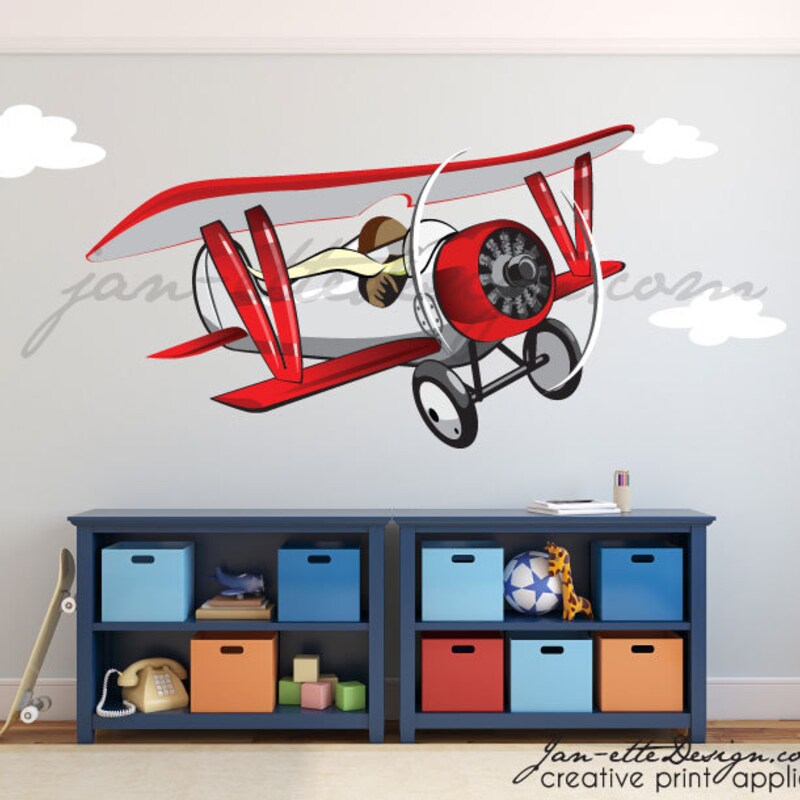 Biplane Decals - Etsy