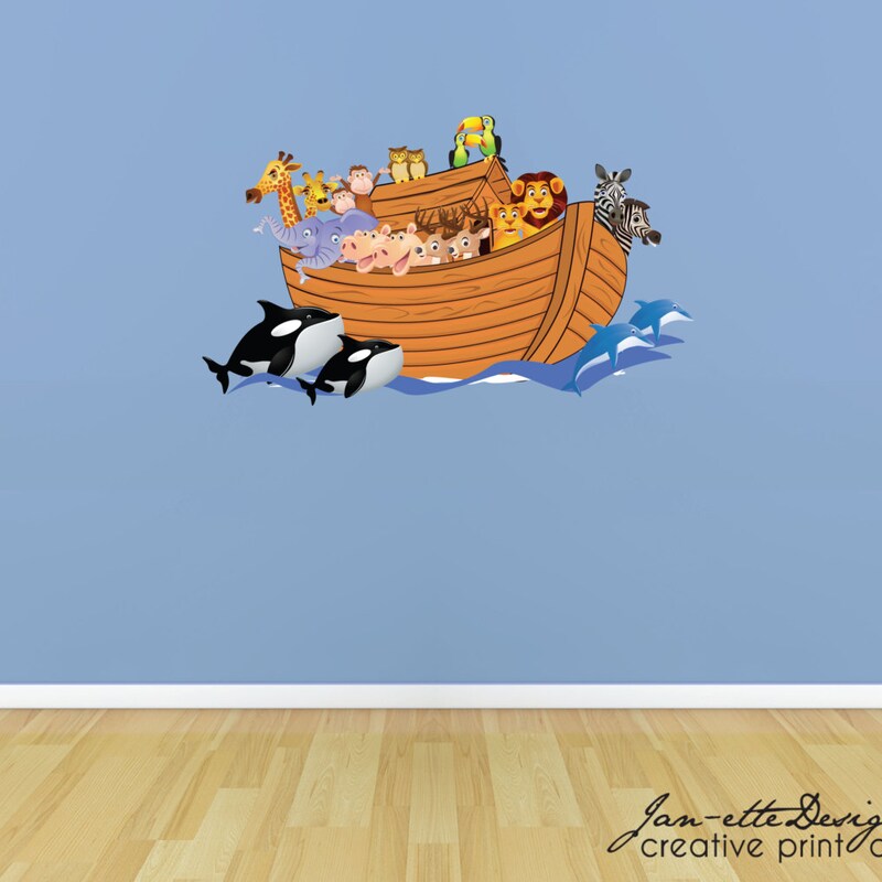 Noahs Ark Wall Decal - Etsy