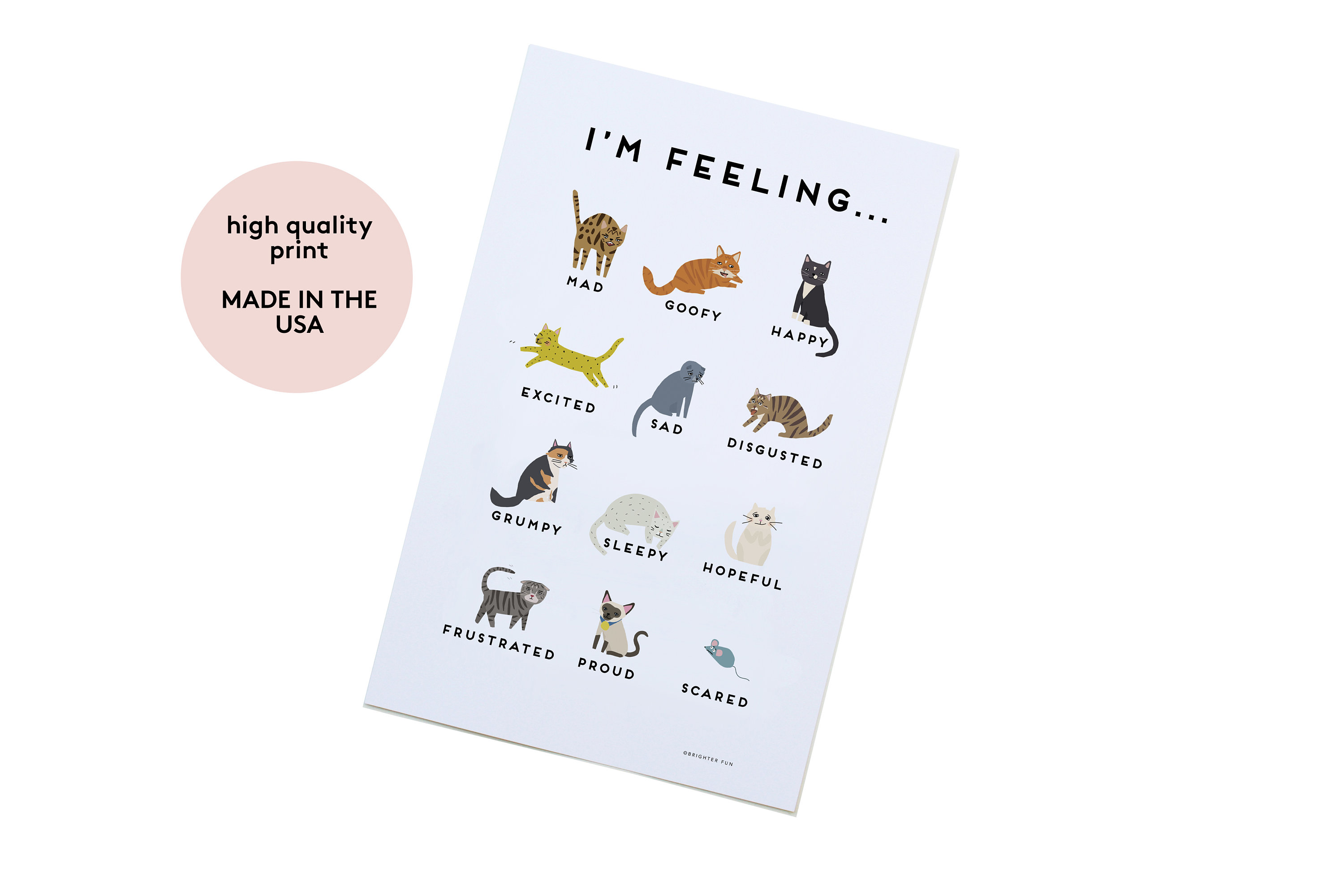 Cat Feelings Poster - Etsy