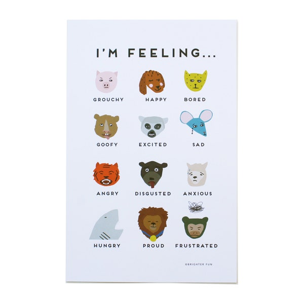 Feelings Chart - Etsy