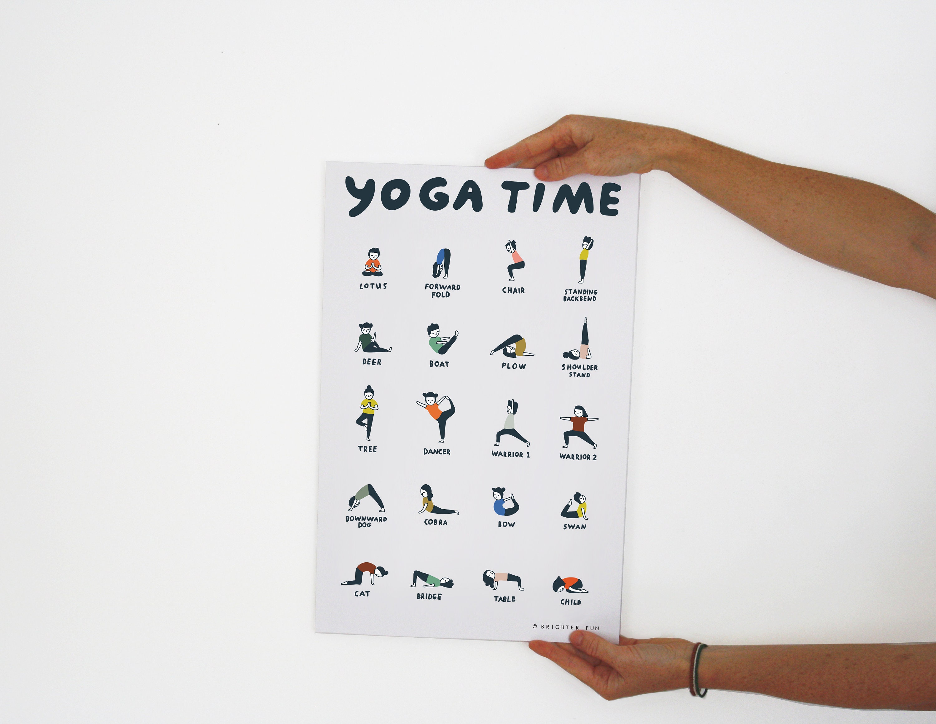 Kids Yoga Poster - Etsy
