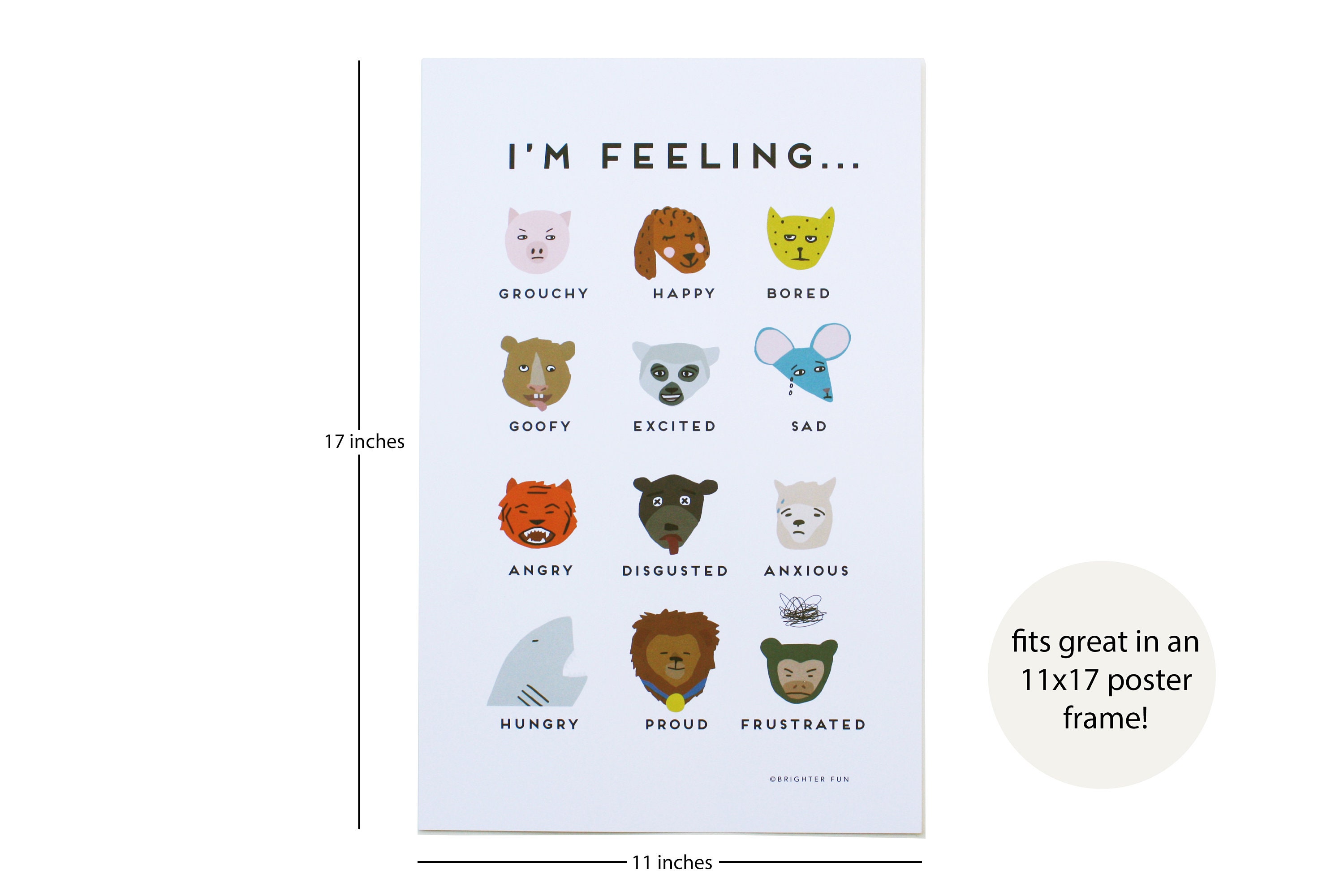 Feelings Poster - Etsy
