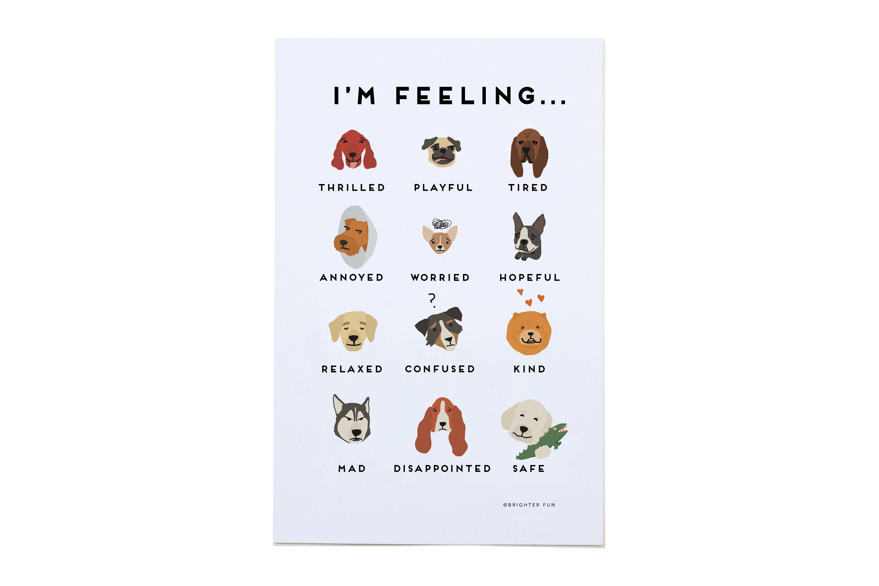 Dog Feelings Poster - Etsy